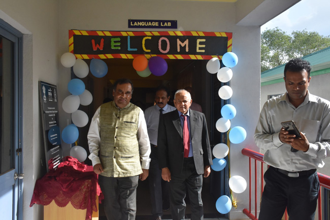 Inauguration of English Language Lab, built with grant assistance of ...
